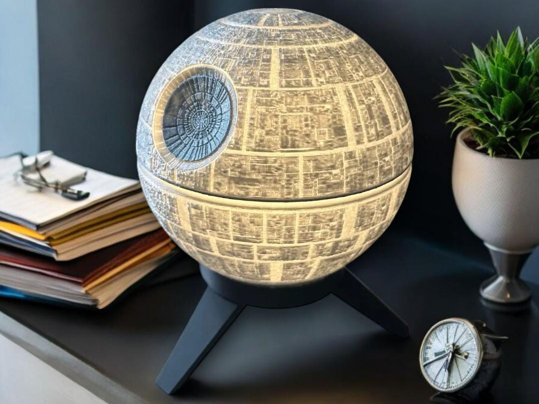 3D Printed Star Wars Lamp, Star Wars 3D Printed LED Night Lamp, Star ...