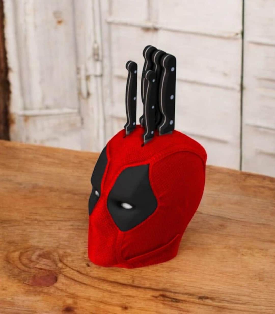 3D Printed Deadpool Knife Holder: Unique Kitchen Decor - Etsy