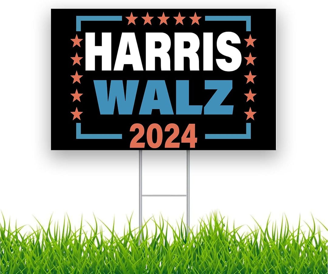 Harris Waltz Yard Sign, Harris for President 2024 Sign - Etsy