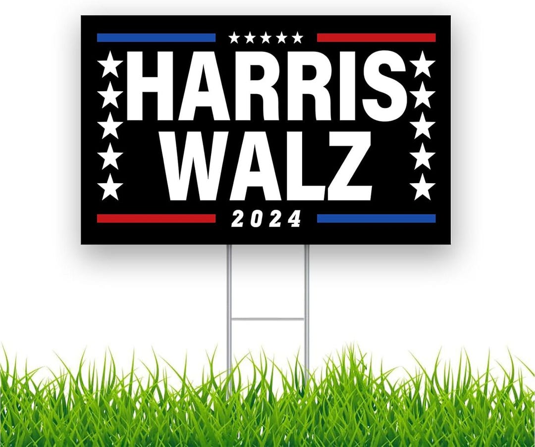2024 Kamala Harris Waltz Yard Sign, Suggested Decoration for Home - Etsy