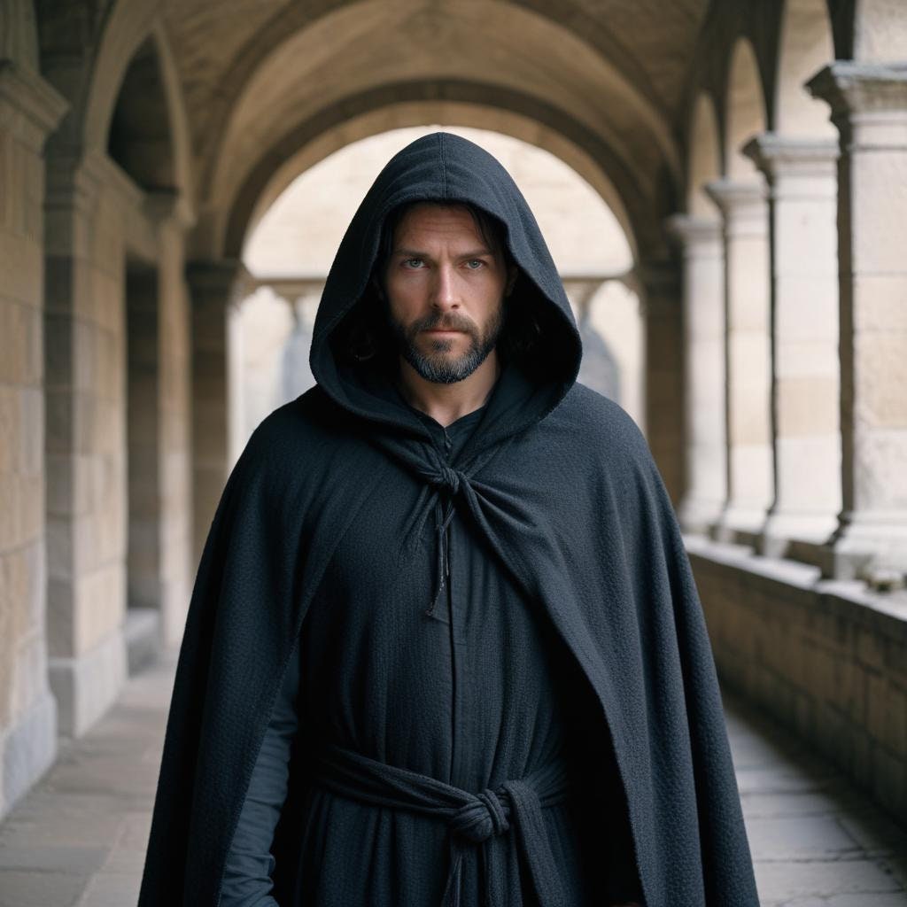 Woolen Hooded Cloak, Authentic Medieval Wool Cape - Etsy