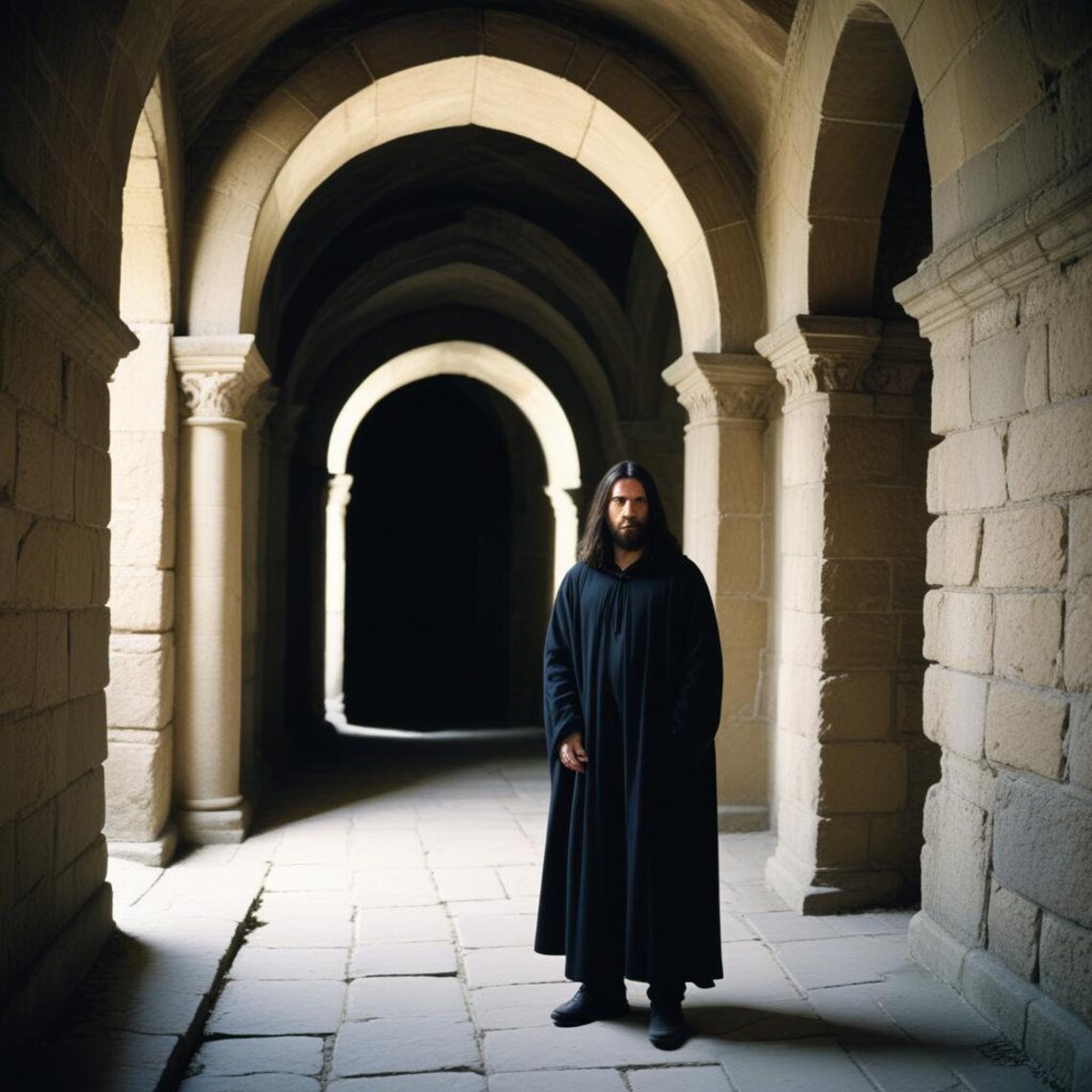 Woolen Hooded Cloak, Authentic Medieval Wool Cape - Etsy