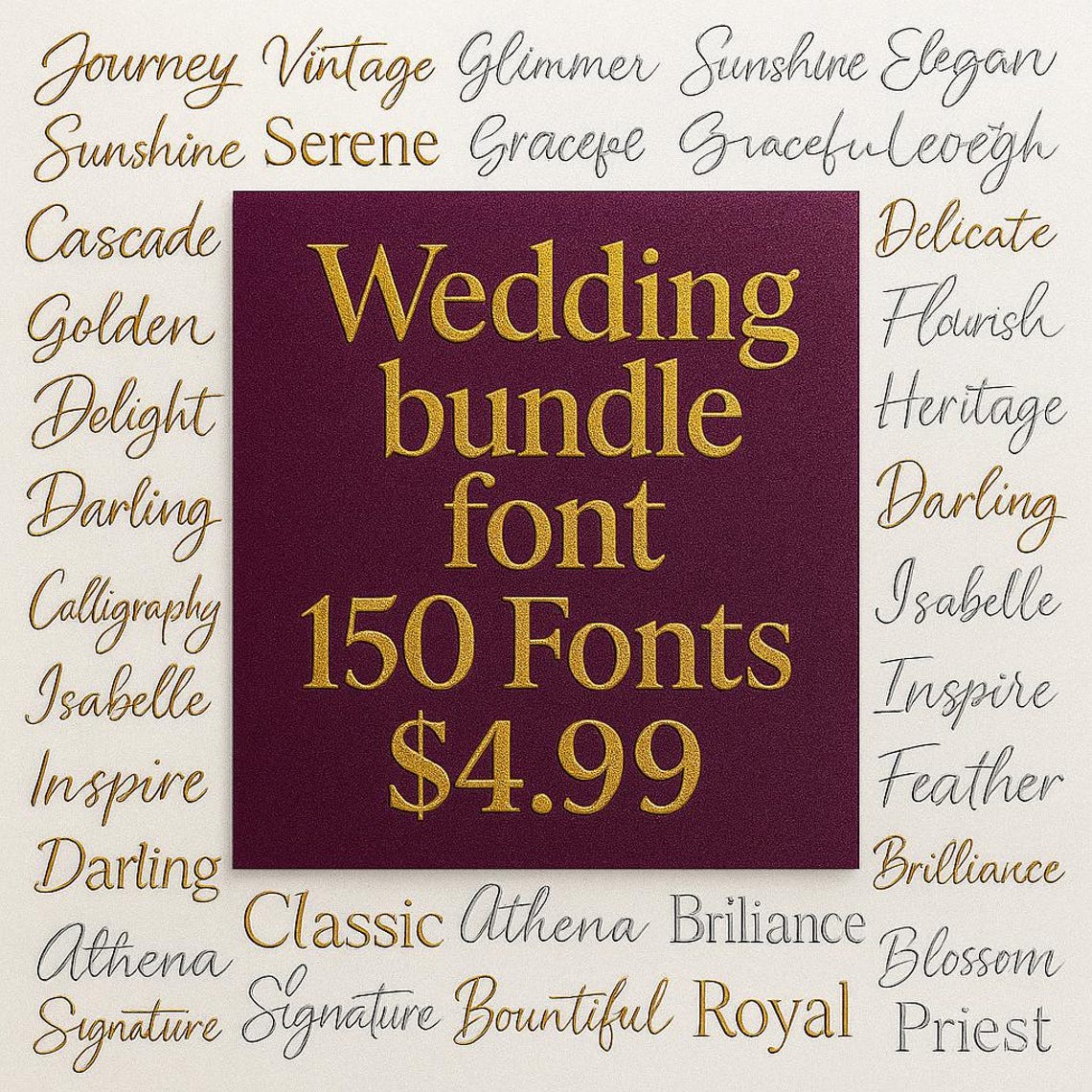 The Ultimate 150 Fonts - Font Bundle Ttf Svg Heart Font, Cricut, Canva ...