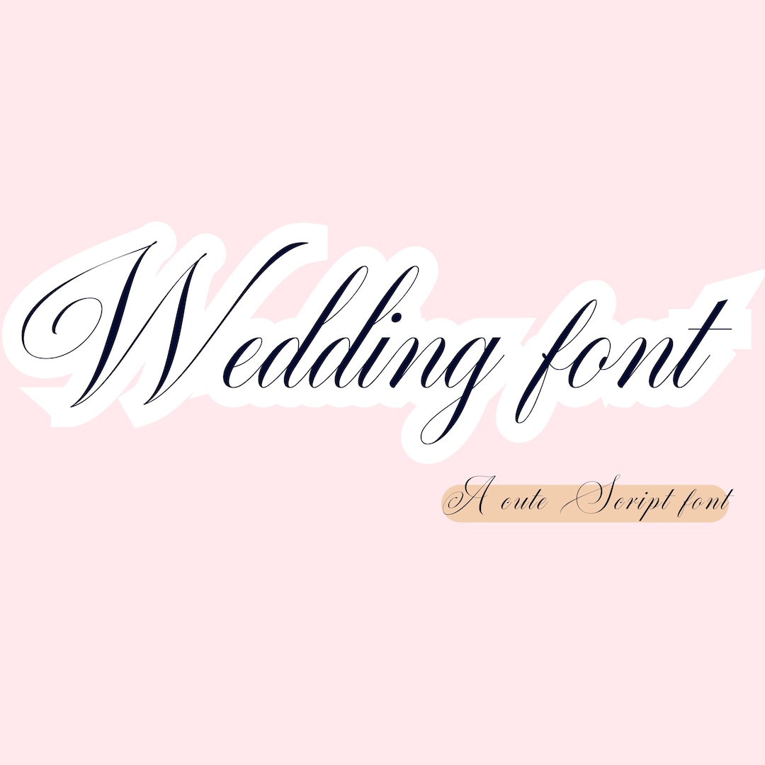 Elegant Wedding Font | Romantic and Sophisticated Typeface for ...