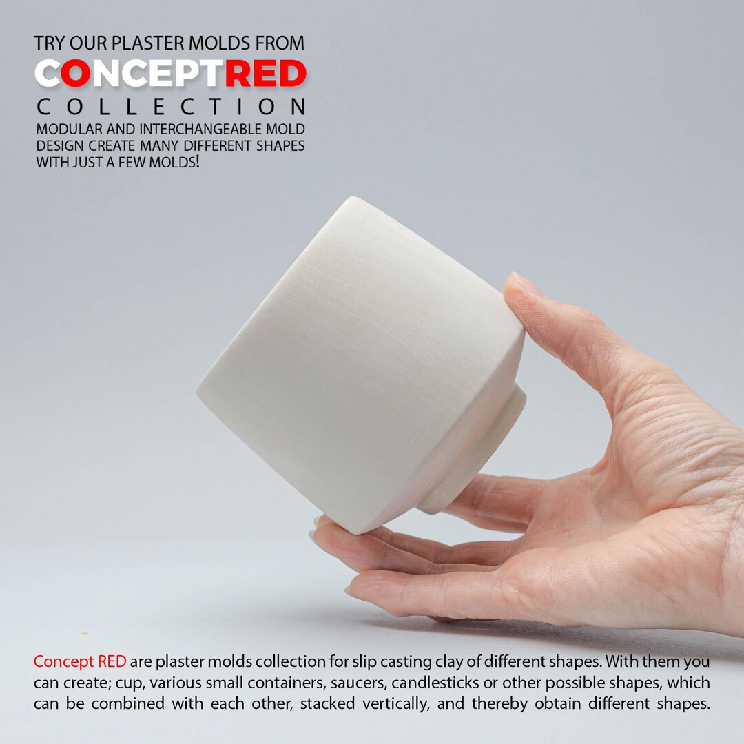 Slipcasting Plaster Mold Form for Mug Cup Vessel Conceptred Collection ...
