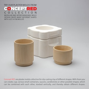 Stackable Coffee Mugs Plaster Mold for Handmade Slipcasting Stackable ...