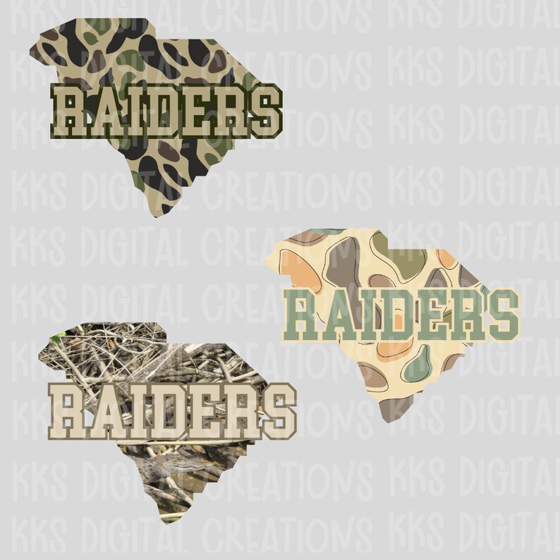 Raiders- School Spirit Camo Bundle PNG - Etsy