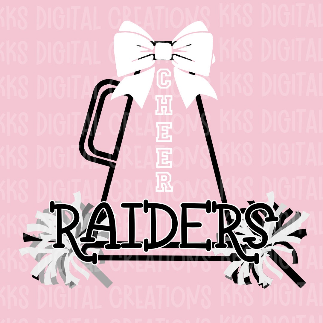 Raiders Cheer PNG- 2 Different Colors! - Etsy