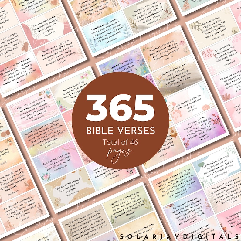 365 Boho Bible Verse Cards: Daily Bread of Inspiration, Encouragement ...