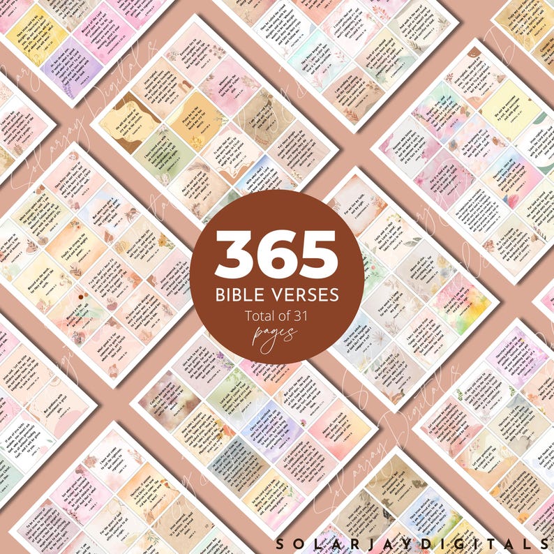 365 Boho Bible Verse Cards: Daily Bread of Inspiration, Encouragement ...