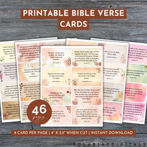 365 Bible Verses Boho Bible Verse Cards Printable Bible Verse Cards ...