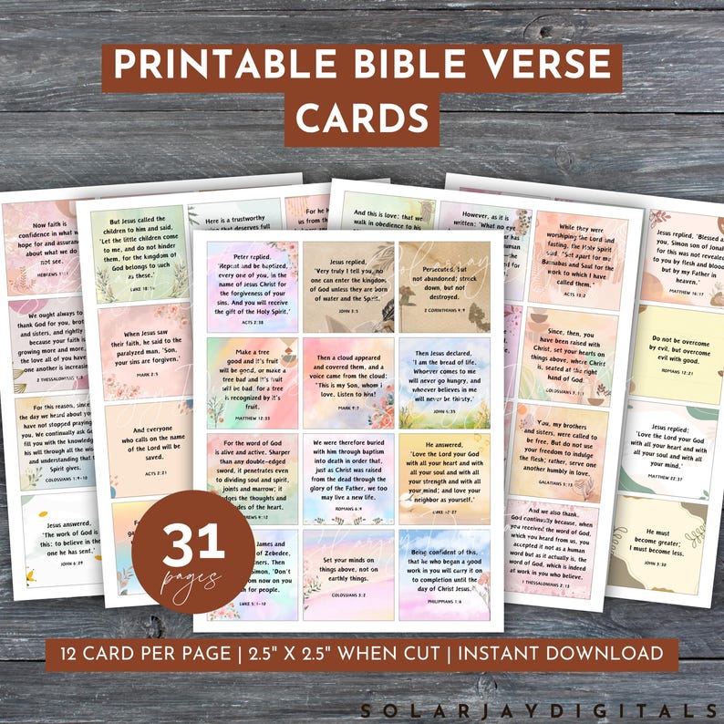 365 Boho Bible Verse Cards: Daily Bread of Inspiration, Encouragement ...