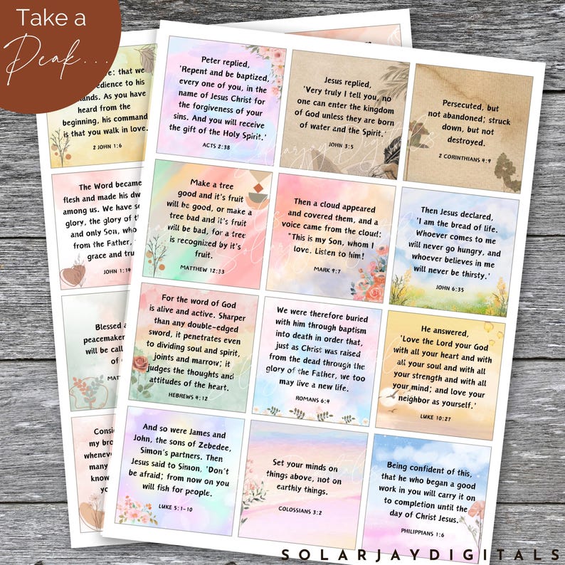 365 Boho Bible Verse Cards: Daily Bread of Inspiration, Encouragement ...