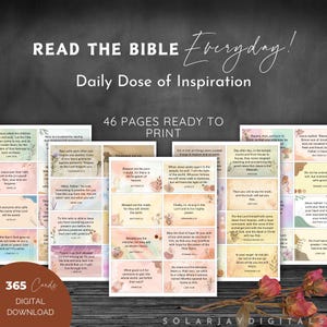365 Bible Verses Boho Bible Verse Cards Printable Bible Verse Cards ...