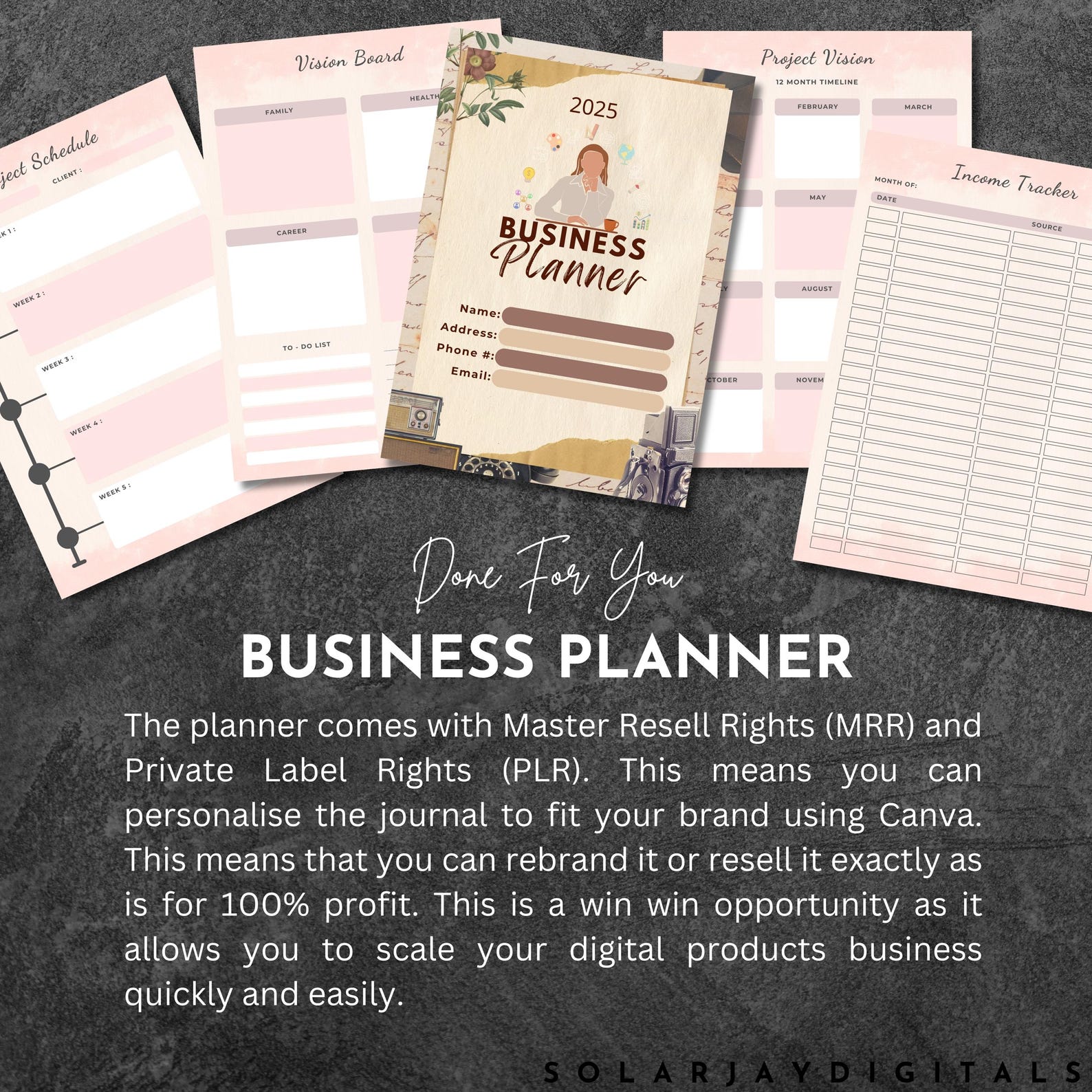Business Planner Template Small Business Planner Start up Workbook ...