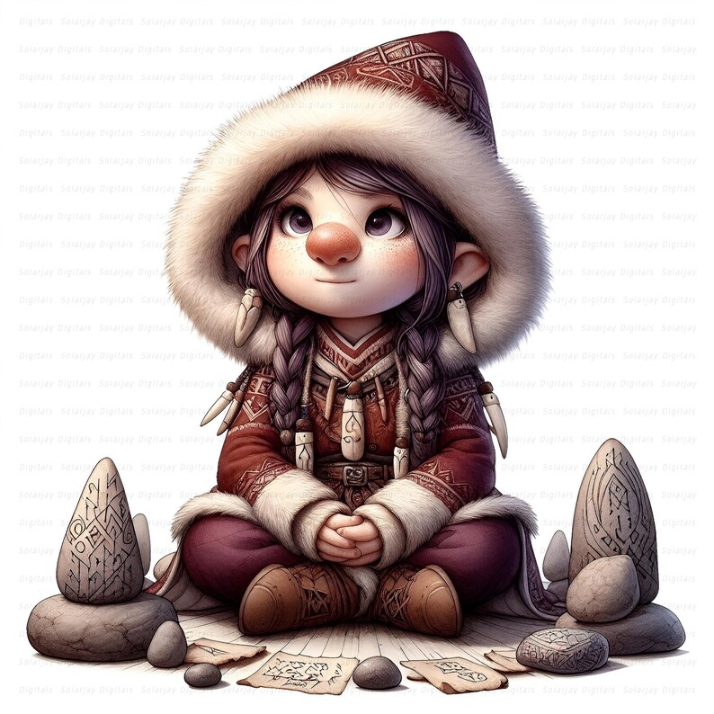 Rune Keeper Gnome Clipart, Gnome Clip Art, Winter Wizard Clipart ...