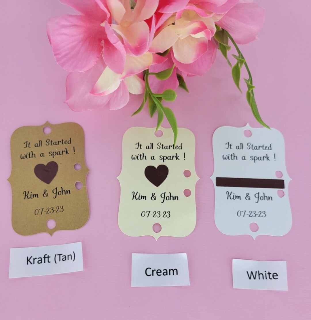 Sparkler Tags Personalized – Wedding Anniversary Party Favors - Etsy