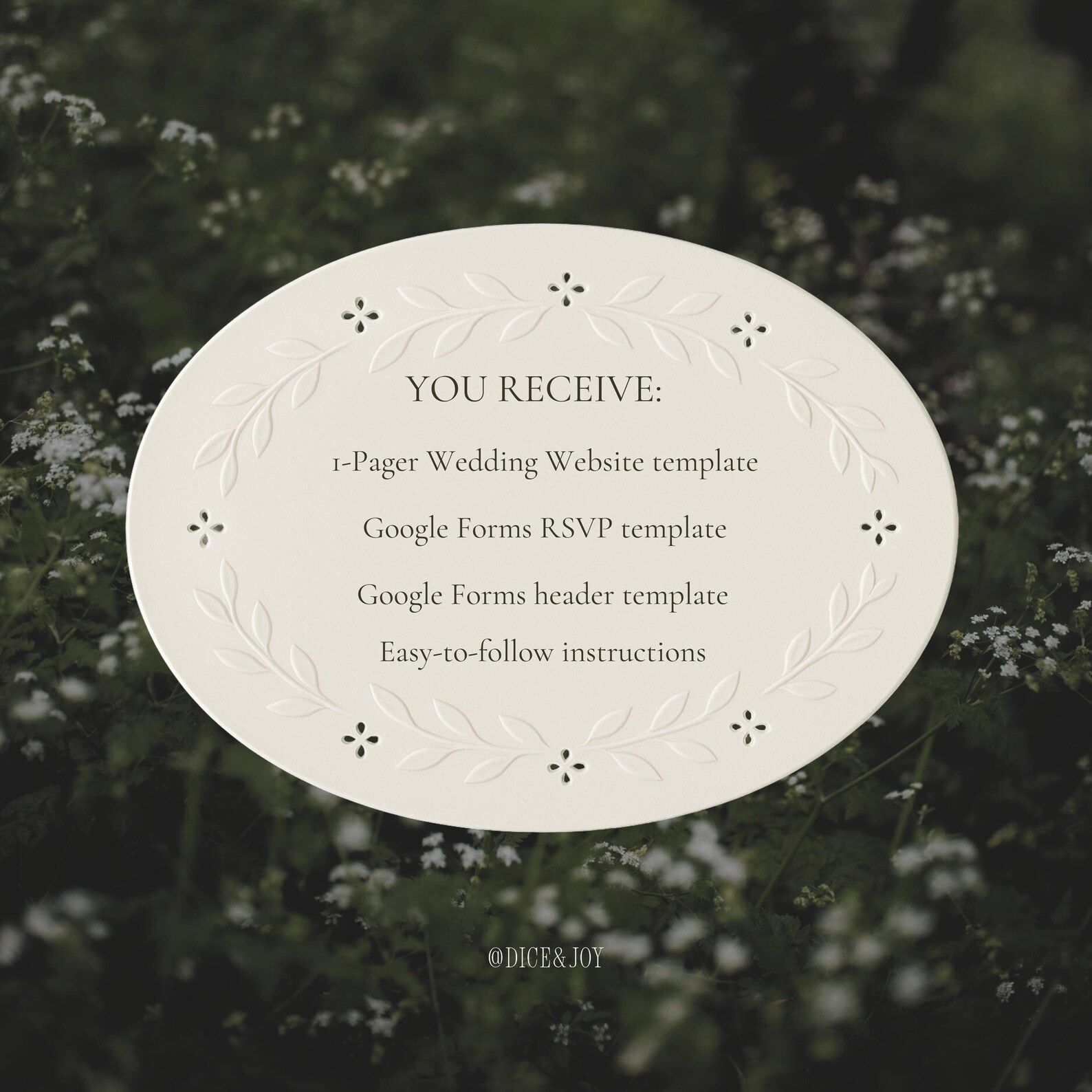 Vintage Wedding Website Template, Classic Doily Flower Theme, Aesthetic ...