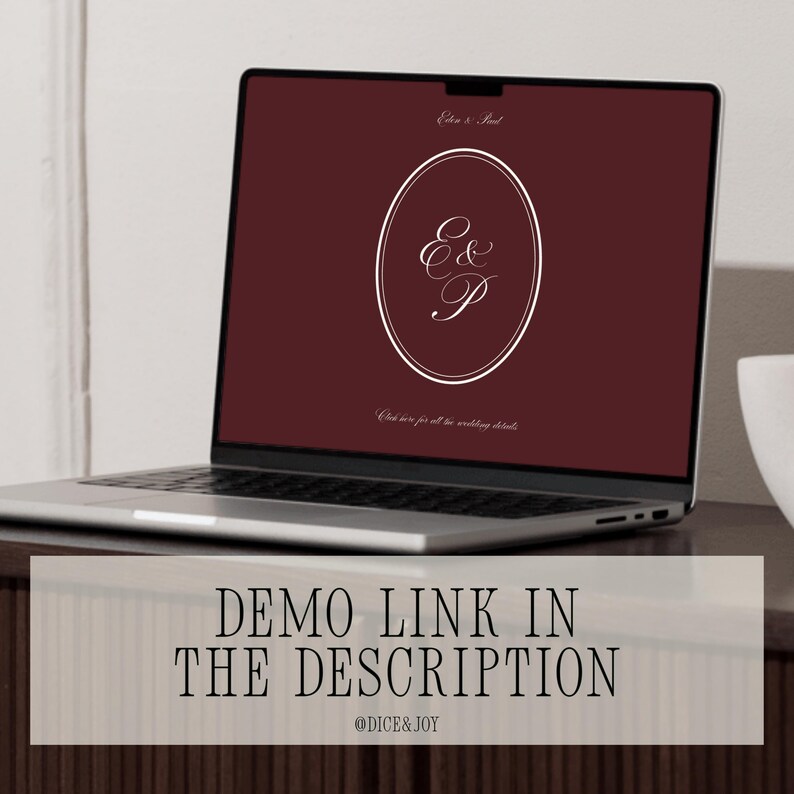 Modelo de site de casamento clássico em vermelho escuro, tema elegante ...