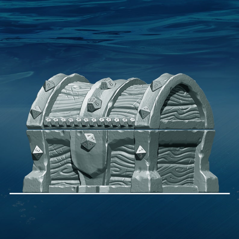 Abandoned Lighthouse - Fantasy Treasure Chest Dice Case 3D Printer STL ...