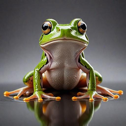 Frog, Realistic Frog, Frog Image, AI Generated Frog, AI Animals, Animal ...