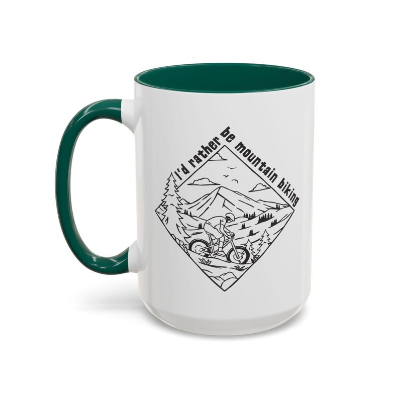 Mountain Biking Gifts, Bicycling Mug, I'd Rather Be Mountain Biking ...