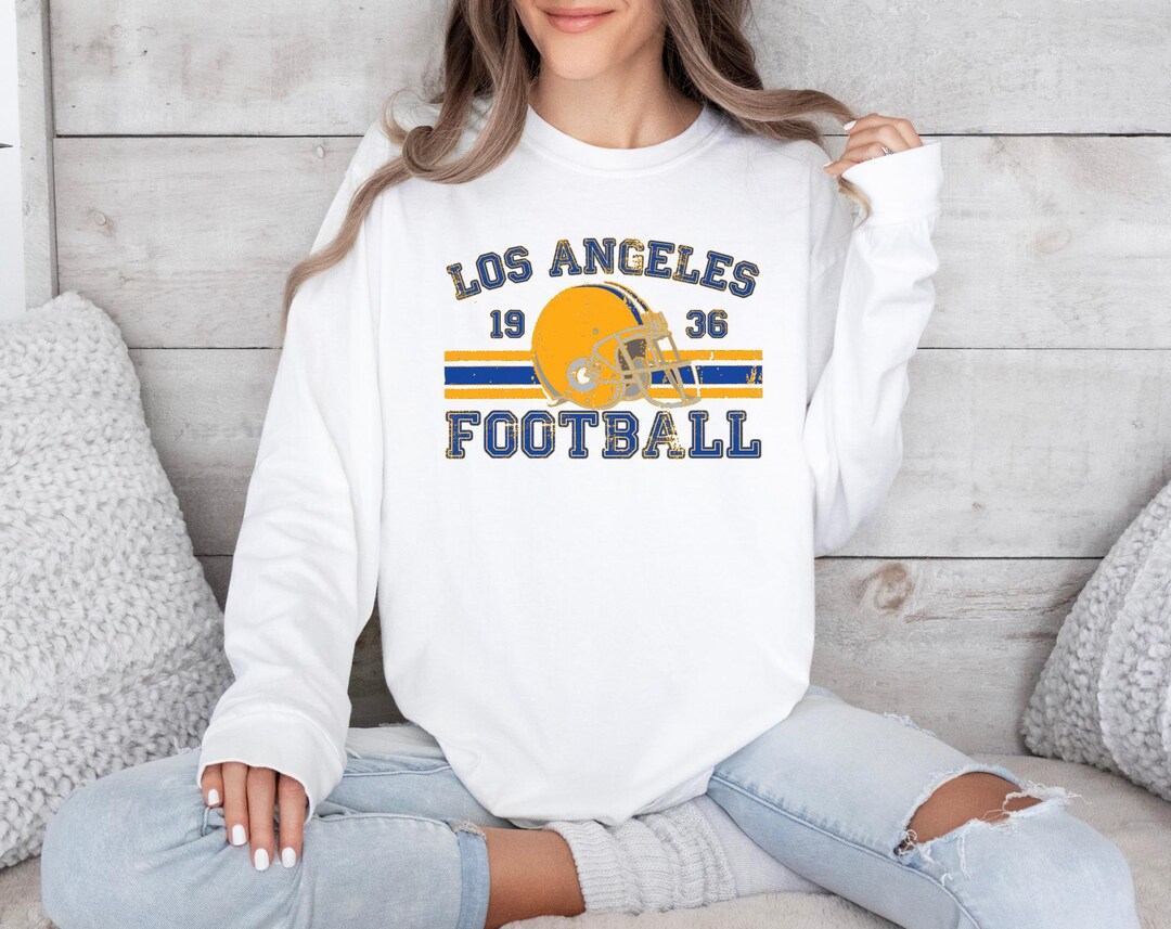 Distressed Los Angeles Football Shirt Comfort Colors LA Football ...