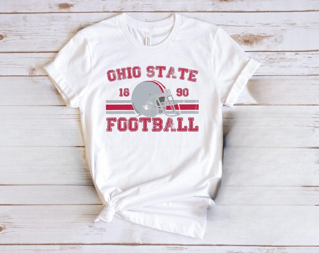 Distressed Ohio State Football Shirt Brutus Buckeye Football Crewneck ...