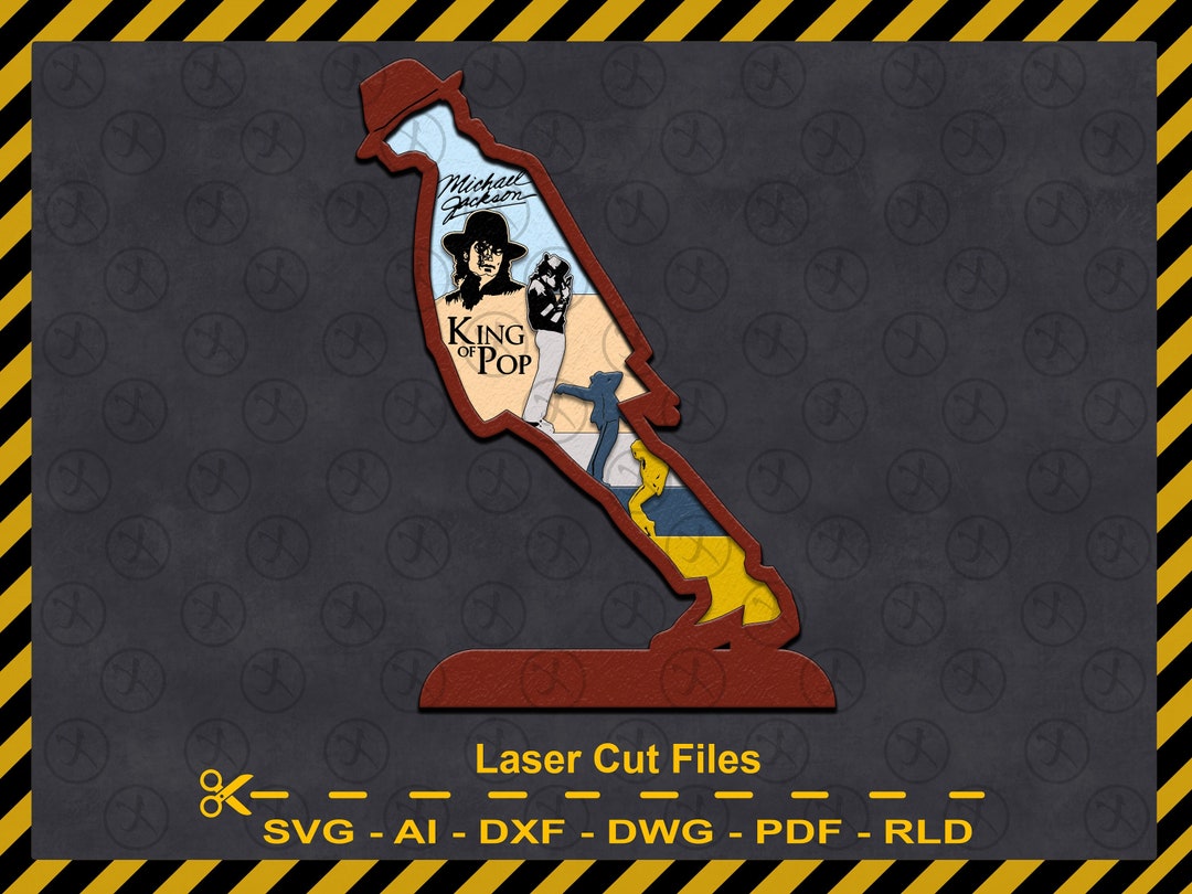 Laser Cut Files - 6 Layer Art Piece for Glowforge - Multi-layer Michael ...