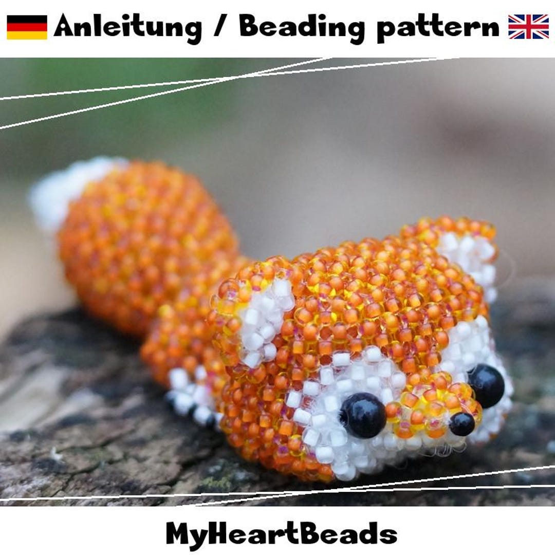 Big Head Fox "vincent" - Instructions as an E-book (beaded Animals ...