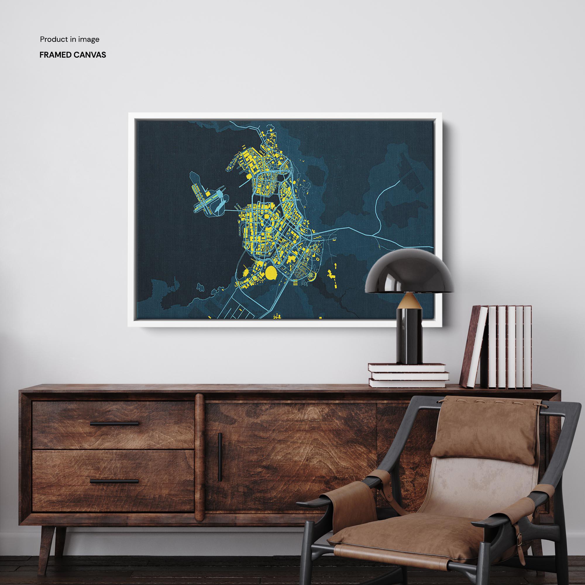 Cyberpunk 2077 Map Print, Night City Map Poster, Cyberpunk City Map ...