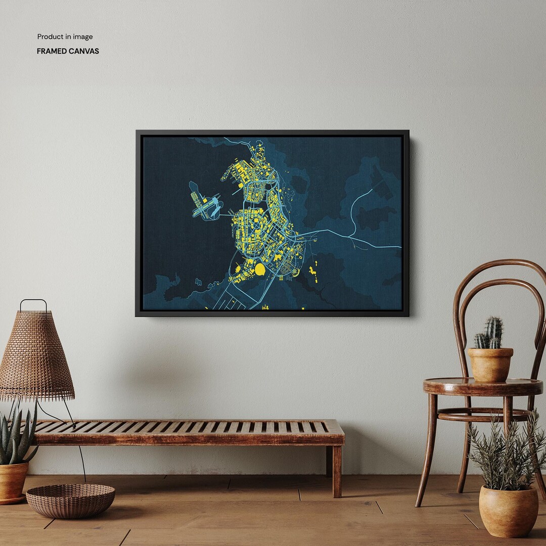 Cyberpunk 2077 Map Print, Night City Map Poster, Cyberpunk City Map ...