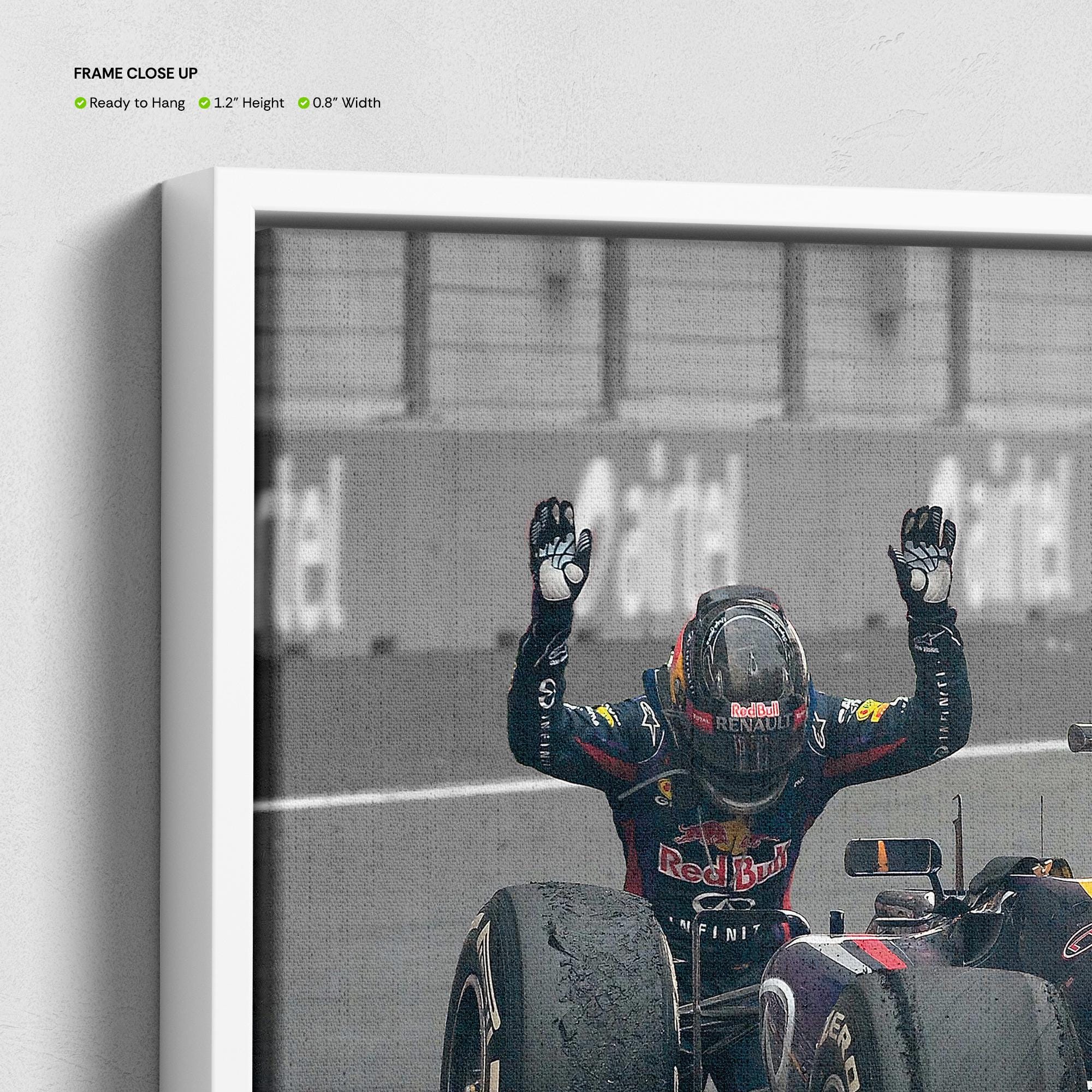 Sebastian Vettel Poster, Vettel RB9 2013 Formula 1 Driver Canvas ...