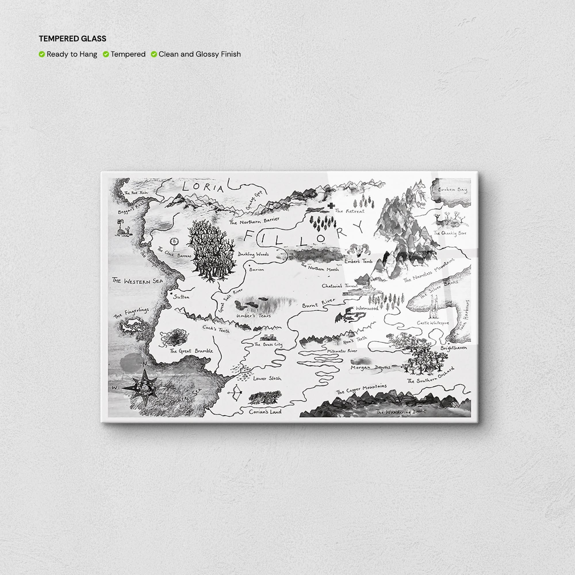 Map of Fillory Print, the Magicians Map Canvas, Quentin Coldwater Map ...