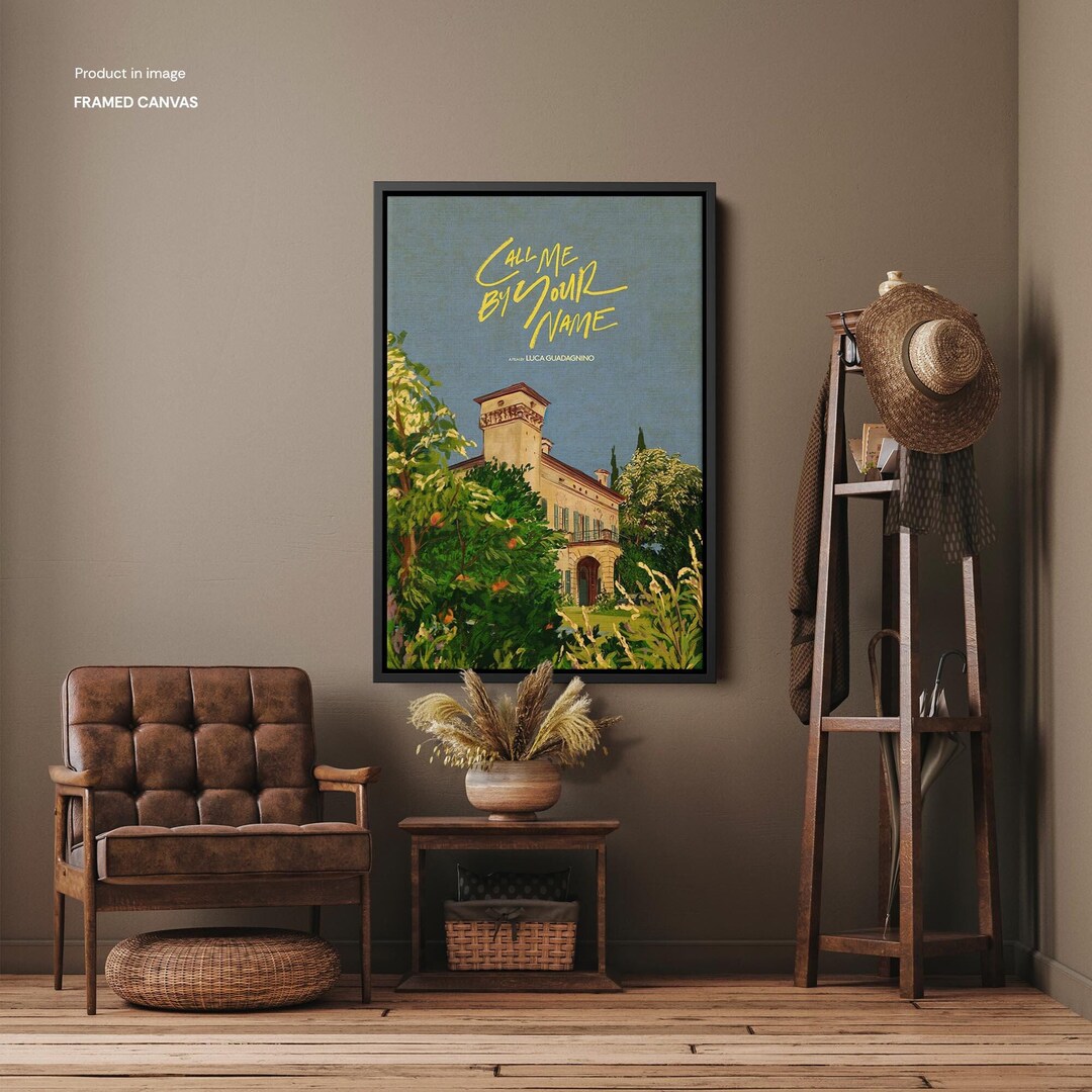 Call Me by Your Name Movie Poster, Call Me by Your Name Canvas, Elio ...