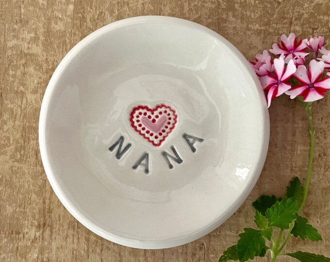 Nana Heart Dish, Nana Ring Dish, Nana Tea Bag Holder, Gift for Nana ...