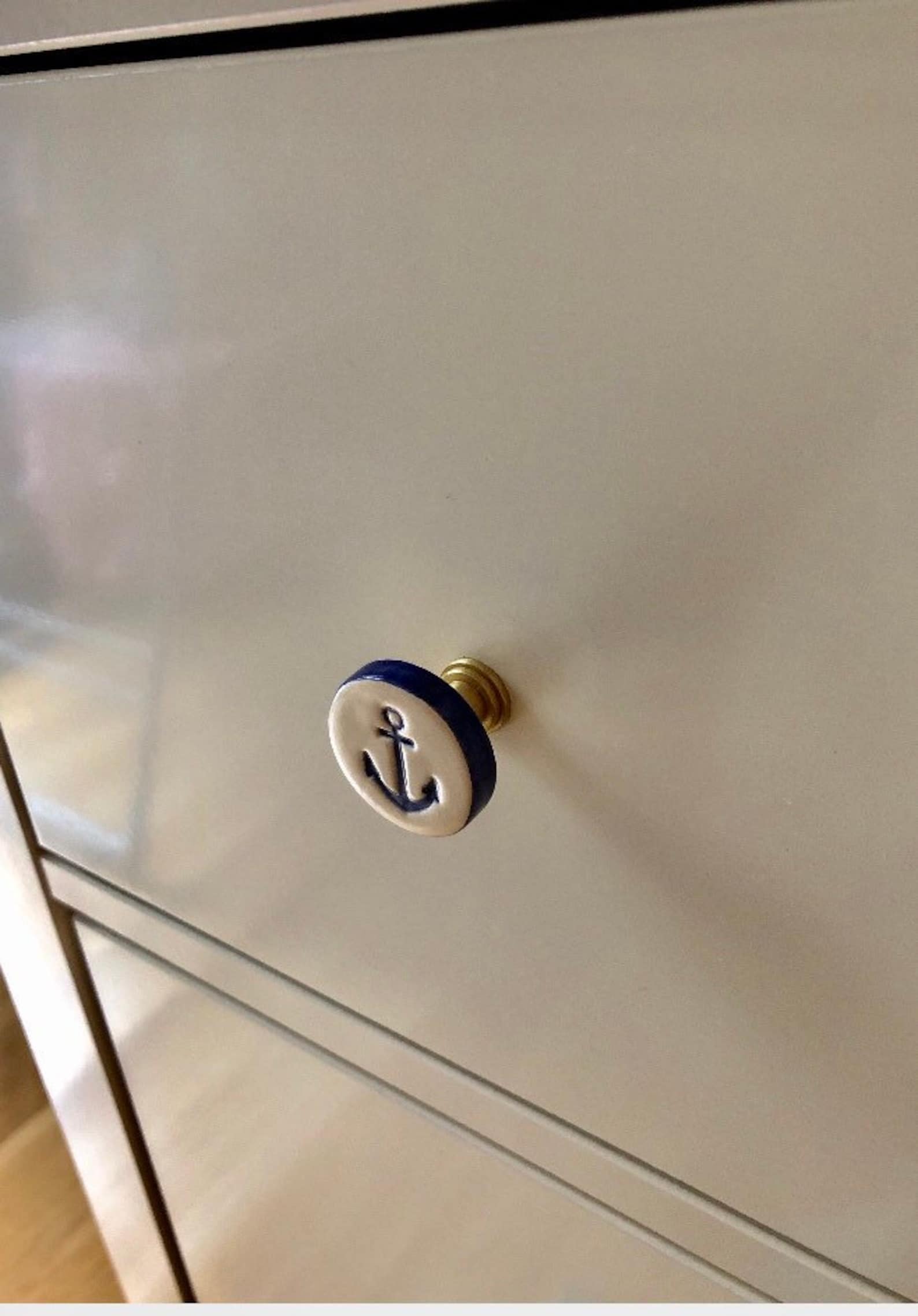 Anchor Knob Anchor Hardware Nautical Knob Drawer Pull - Etsy