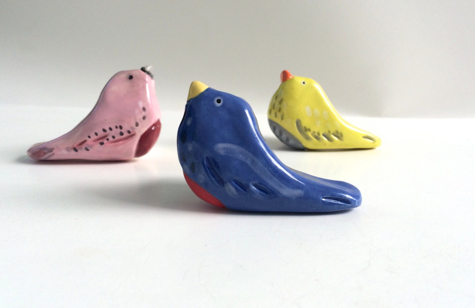 Hand Sculpted Bird Knobs, Drawer Pulls - Etsy