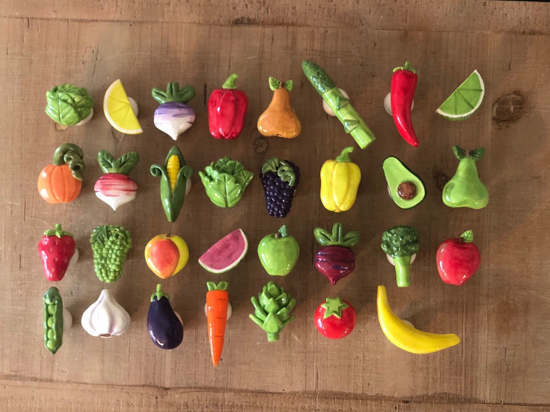 Fruit and Vegetable Knobs, Kitchen Cabinet Knobs, Drawer Pulls, Kitchen ...
