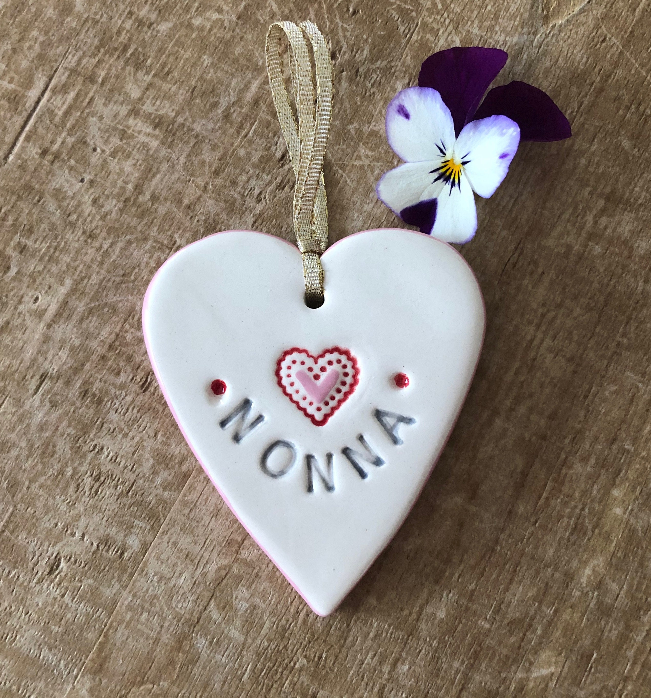 Nonna Heart Nonna Ornament Nonna Gift Gift for Nonna | Etsy