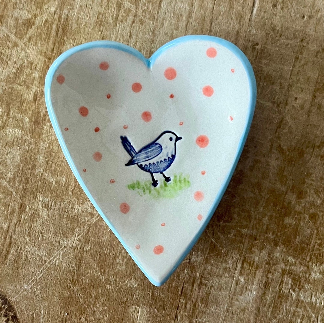 Little Bird Heart Dish, Ring Dish Holder, Tooth Fairy Dish, Little ...