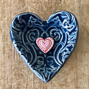 Valentine Gift, Heart Ring Dish, Handmade Heart Dish, Ceramic Heart ...