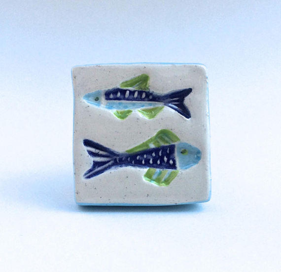 Swimming Fish Knob Fish Knob Pull Fish Drawer Pull Nautical | Etsy