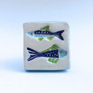 Swimming Fish Knob Fish Knob Pull Fish Drawer Pull Nautical | Etsy