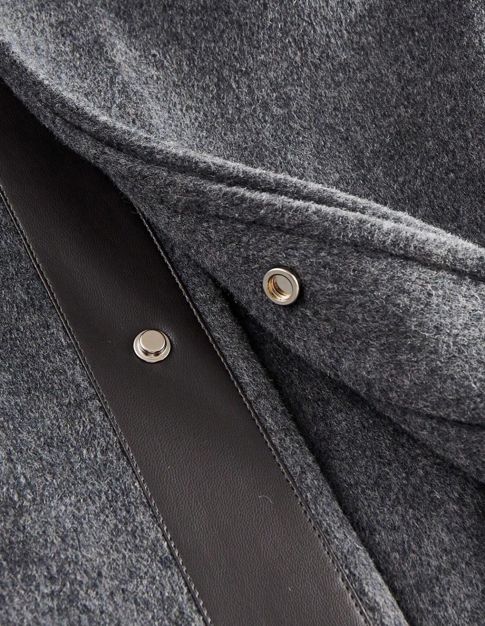 Retro Style Short Grey Wool Coat | Oversized | Overcoat | Fluffy ...