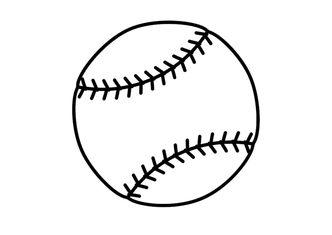 Minimalist Baseball Ball Digital Art – SVG, PNG, Jpg, PDF | Perfect for ...