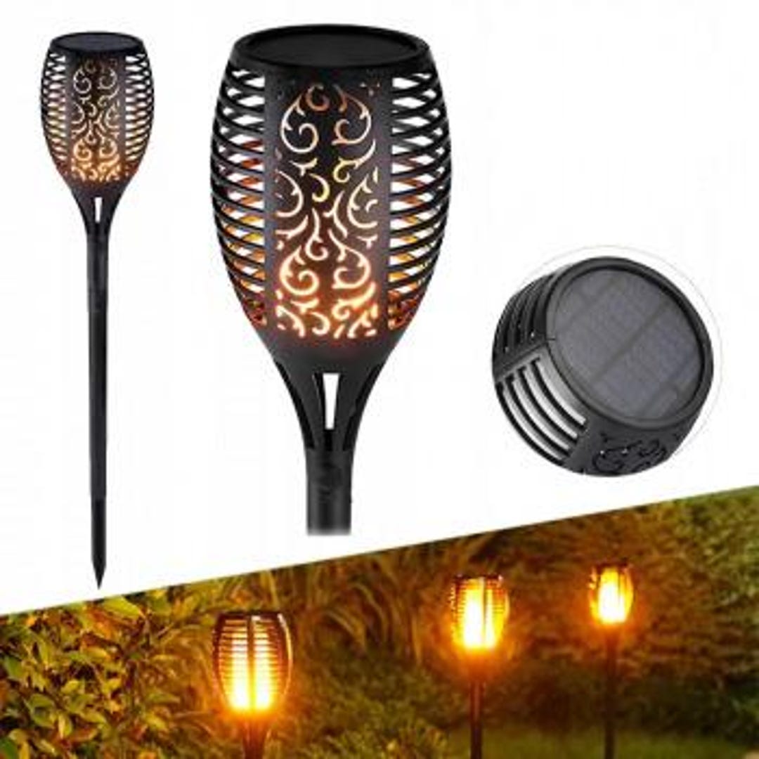 Solar Flame Led Light Sensor Activated - Etsy