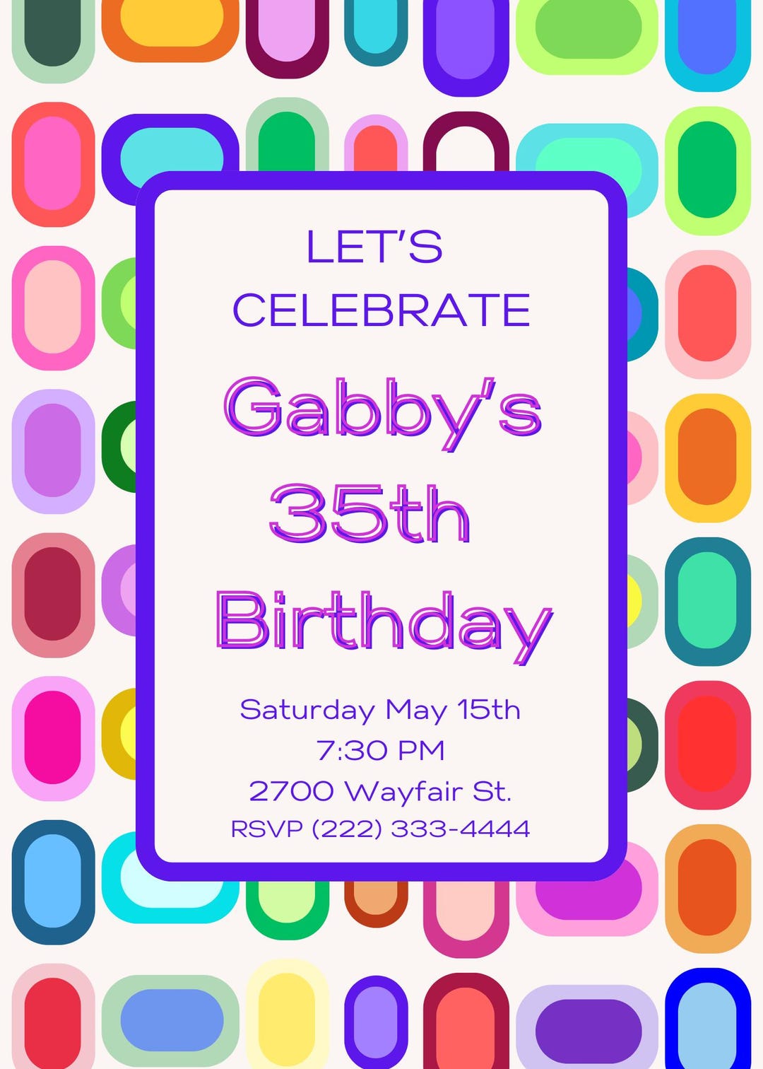Midcentury Modern, retro Inspired Invitation - Etsy