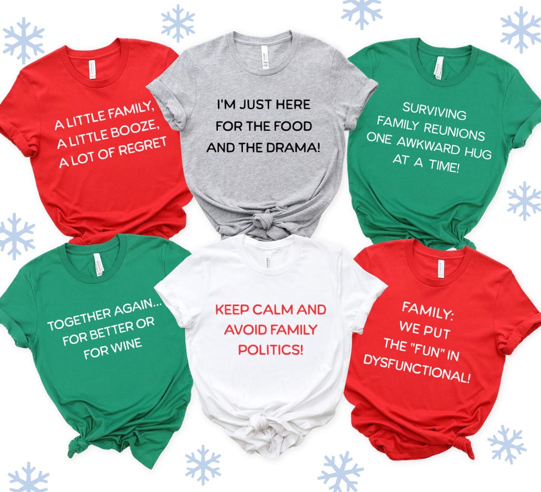 Funny Family Christmas Shirts, Family Drama Shirt, Dysfunctional Family ...