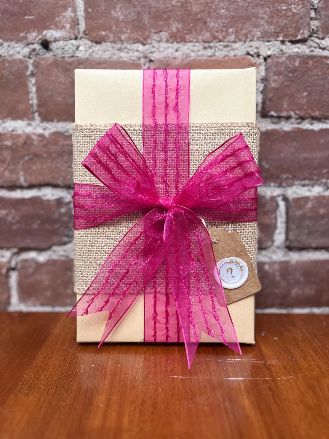 A Novel Valentine: Your Secret Book Date Burlap and Pink Ribbon With ...